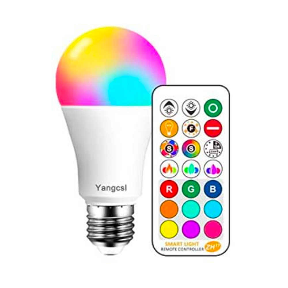 Chromotherapy Color Changing LED Light Bulb with Remote Control